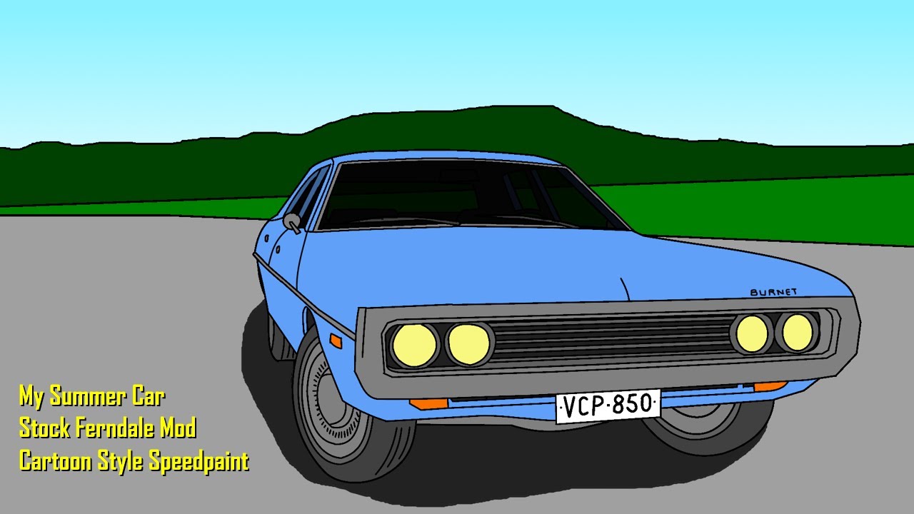 My Summer Car - Stock Ferndale in Cartoon [Speedpaint] - YouTube