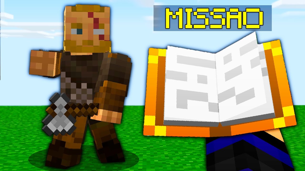 RECEBI UMA MISSÃO SECRETA DO CAÇADOR DE DRAGÃO NO MINECRAFT - YouTube