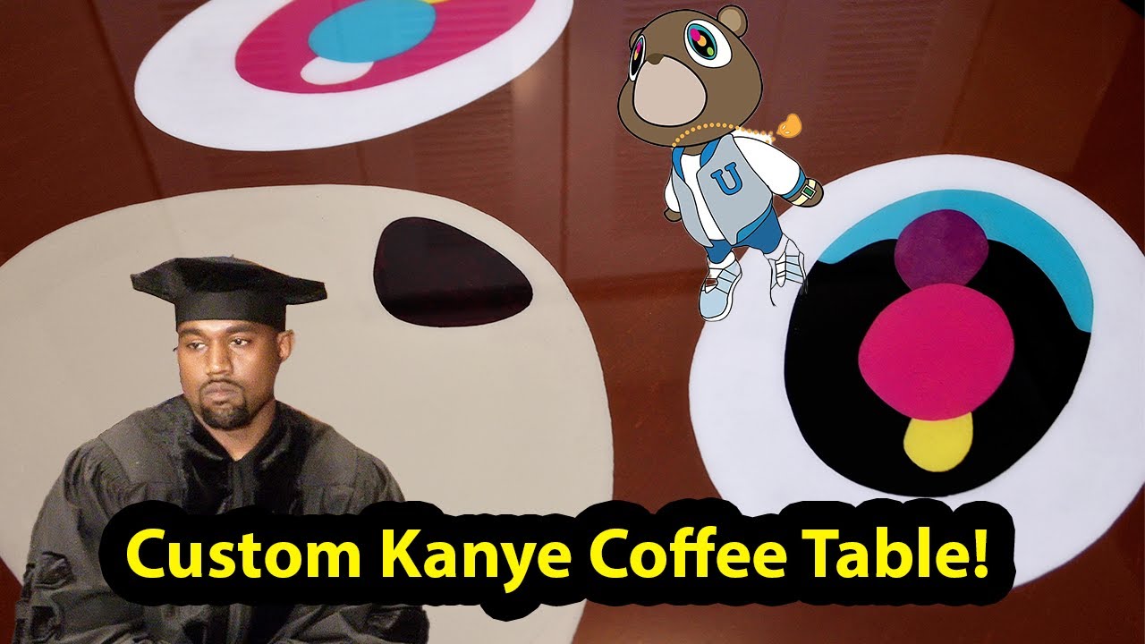 Unveiling My Exclusive Kanye West Graduation Bear Coffee Table! - YouTube