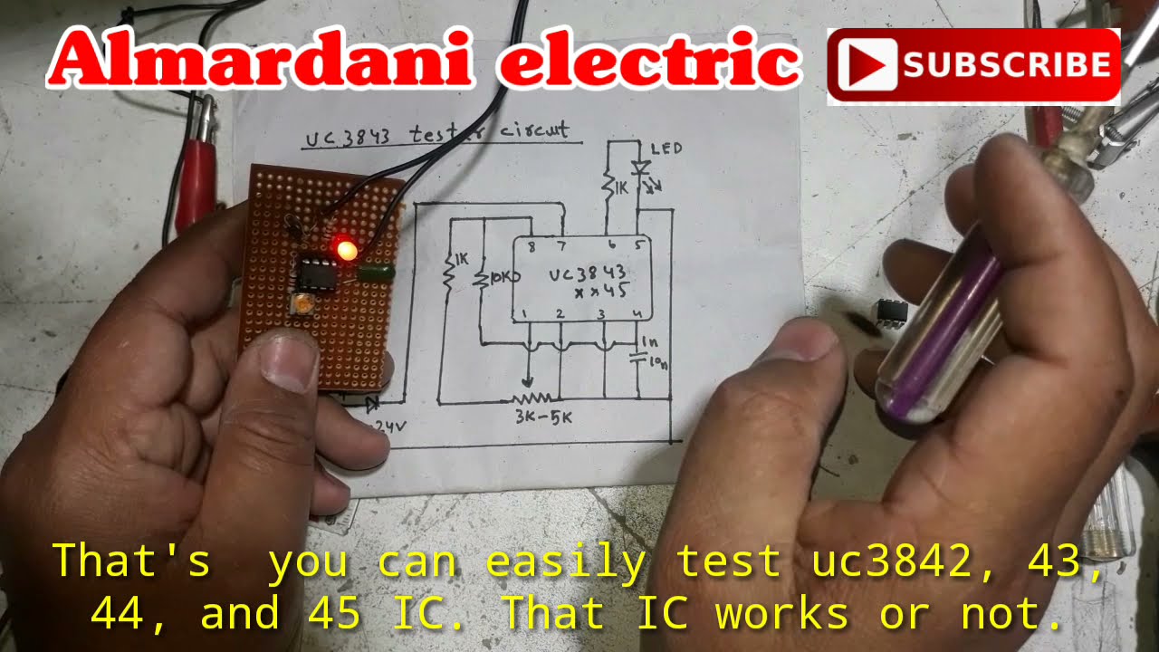 How to test uc3843 ic | uc3843 ic circut diagram | |urdu/hindi ...