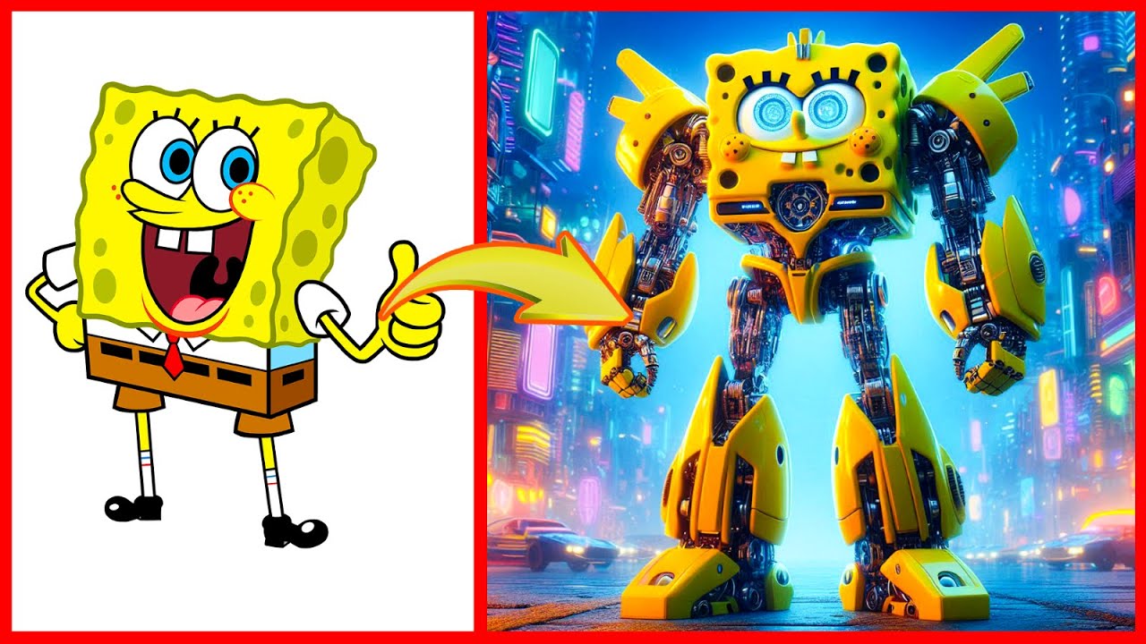 SpongeBob SquarePants as Transformers🤩 - All Characters - YouTube