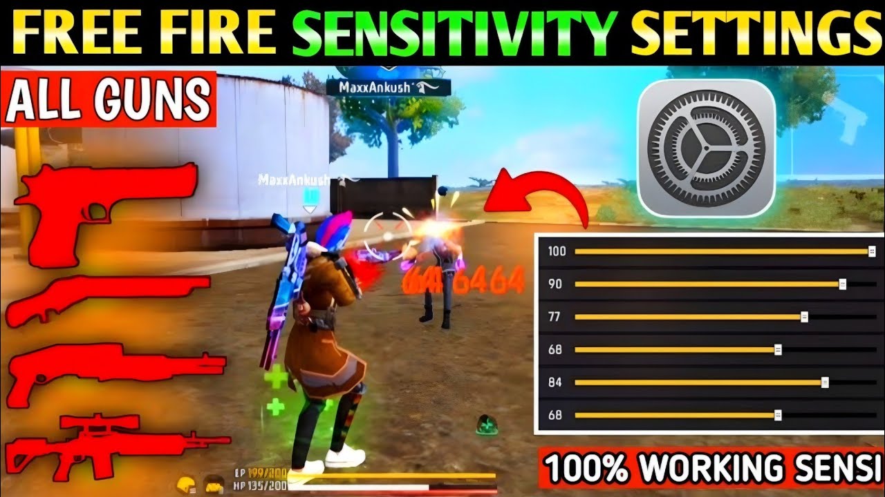 Free Fire Headshot Setting 2023🔥| Best Sensitivity Setting | Free Fire ...