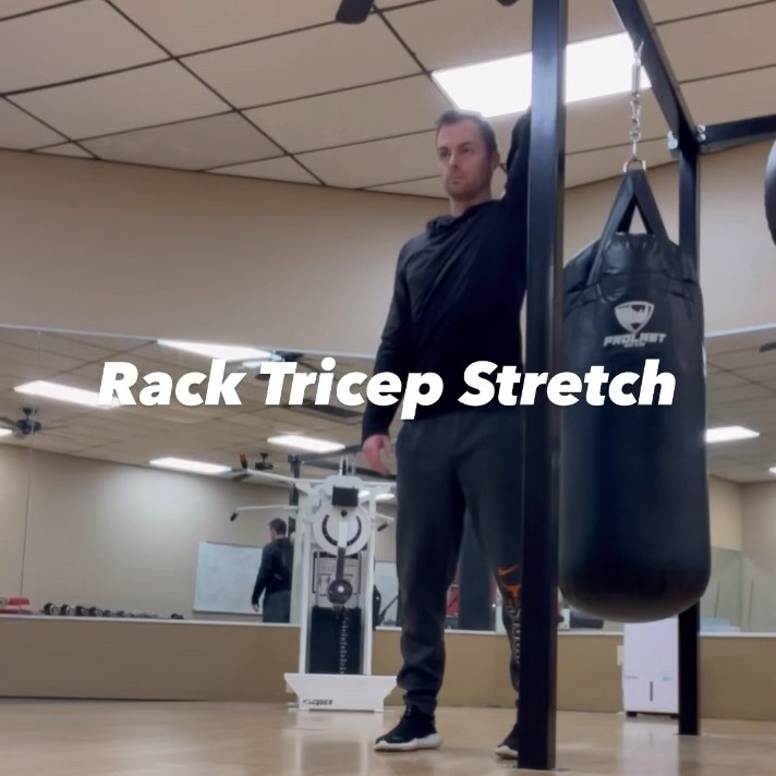 Rack Tricep Stretch #trainlikethepros - YouTube