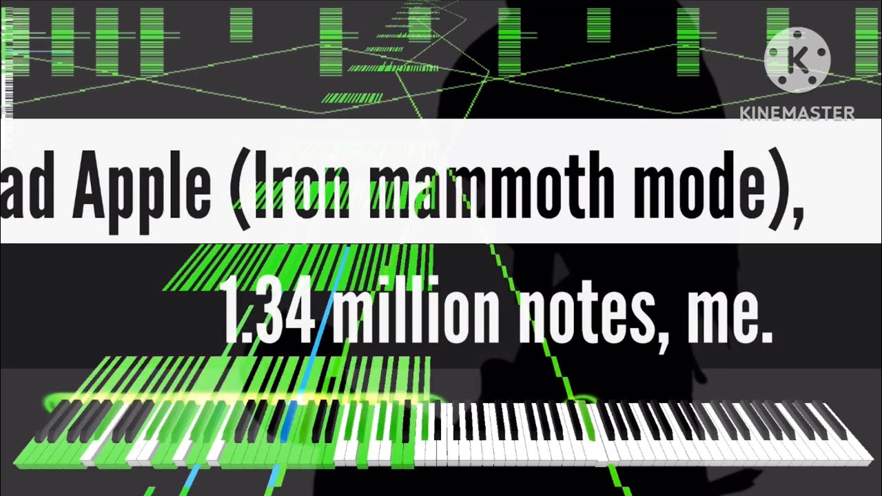 [Black Midi] Bad Apple (Iron mammoth mode), 1.34 million notes, me ...