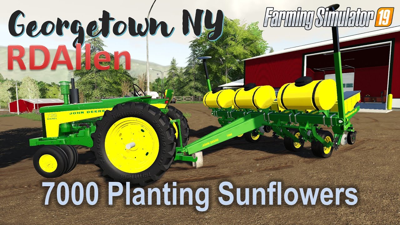John Deere 7000 Planting Sunflowers | E33 Georgetown NY | Farming ...