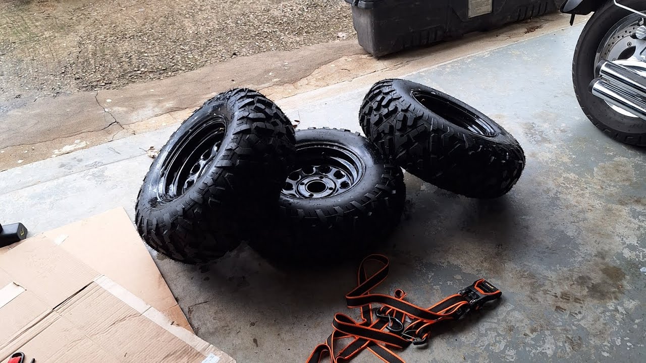 Putting a tire on a rim without a machine - YouTube