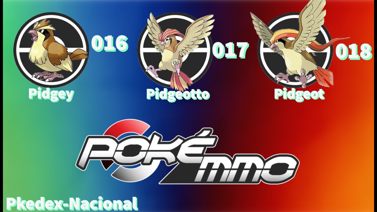 POKEMMO Donde capturar a 🐲Pidgey 🐲Pidgeotto 🐲Pidgeot - YouTube