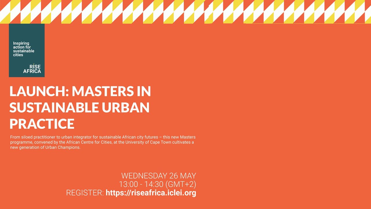 LAUNCH: Masters in Sustainable Urban Practice - YouTube
