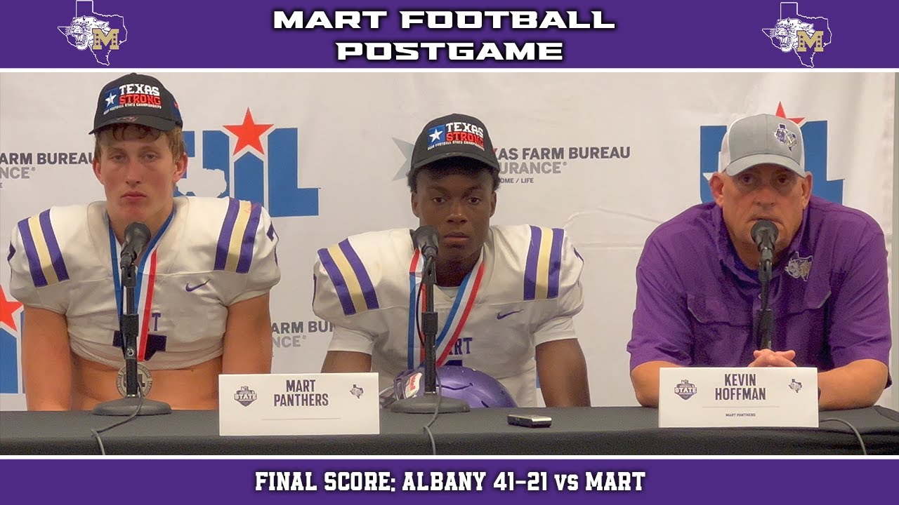 Mart State Championship Press Conference - YouTube