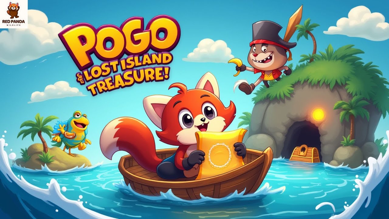 🐼 Pogo and the Lost Island Treasure! 🏝️ | Adventure Story for Kids ...