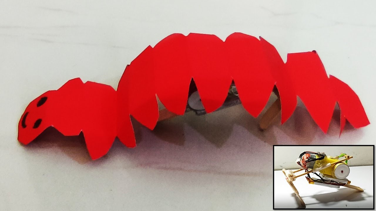 How to make a Caterpillar Robot - YouTube