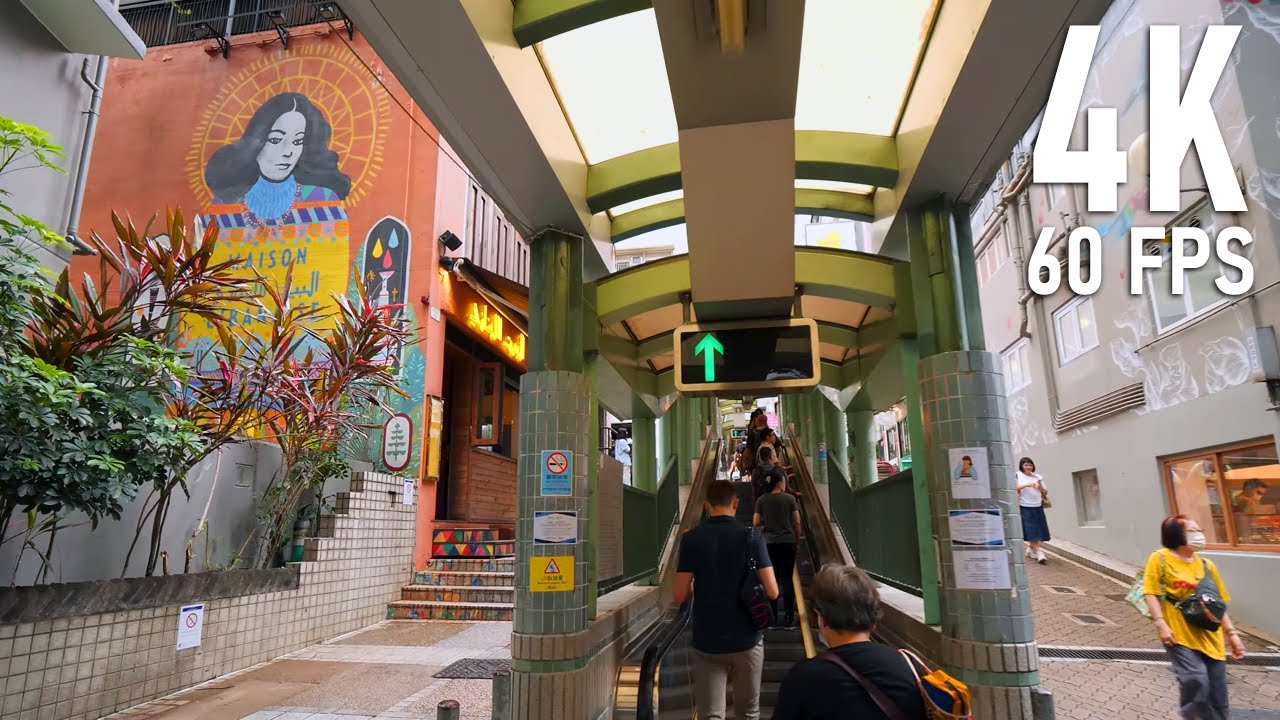 Traveling up Hong Kong's 800-meter escalator: The Central-Mid Levels ...