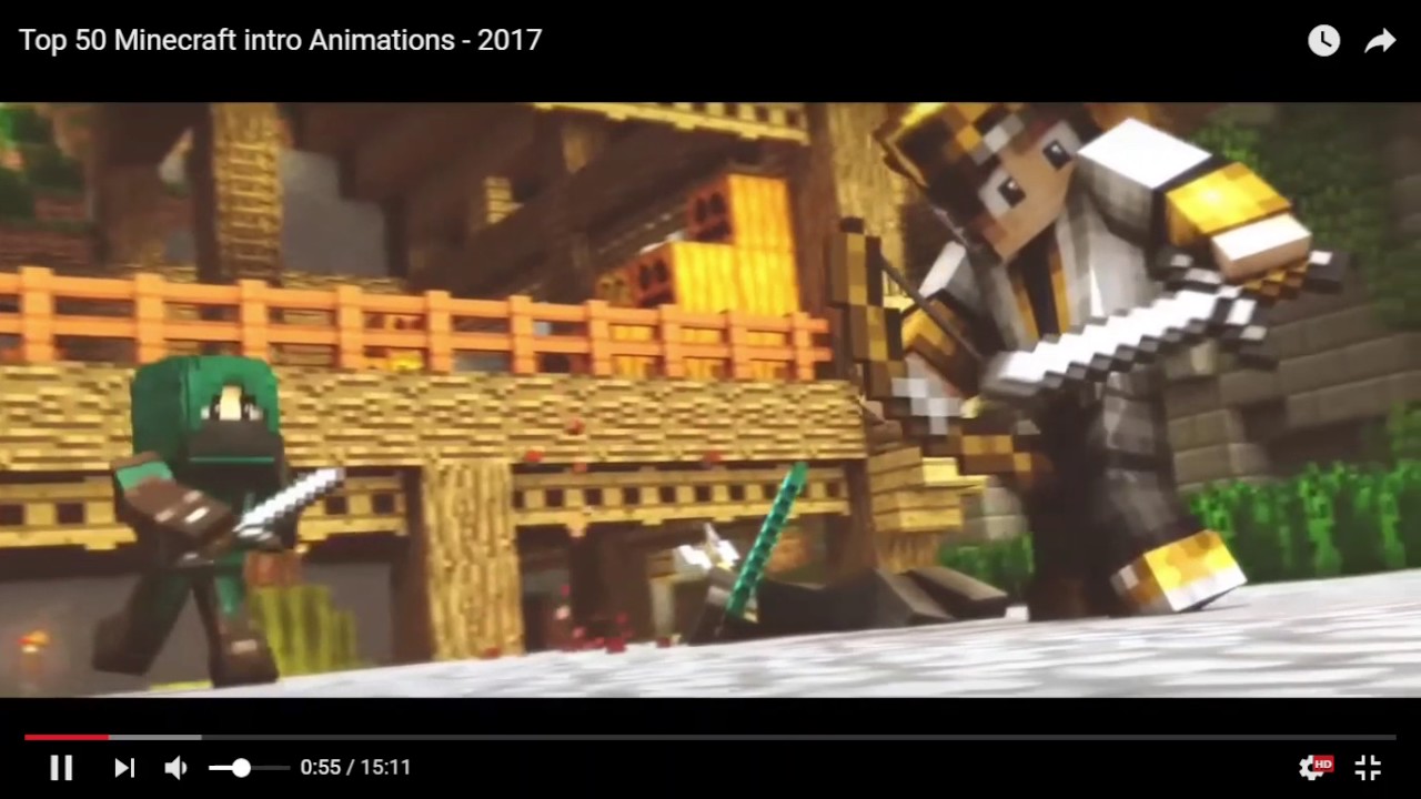 Top 50 Minecraft intro Animations 2017 - YouTube