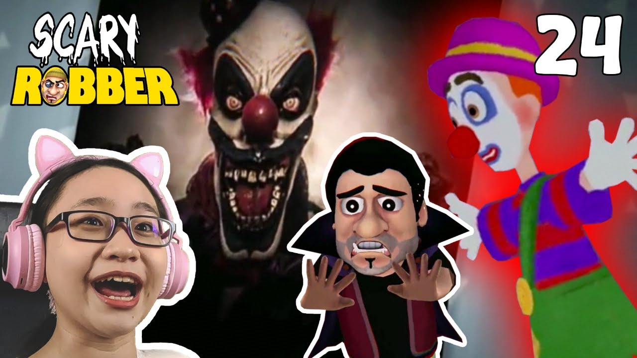 SCARY ROBBER Home Clash Part 25 Halloween Update - (Clowning Around ...