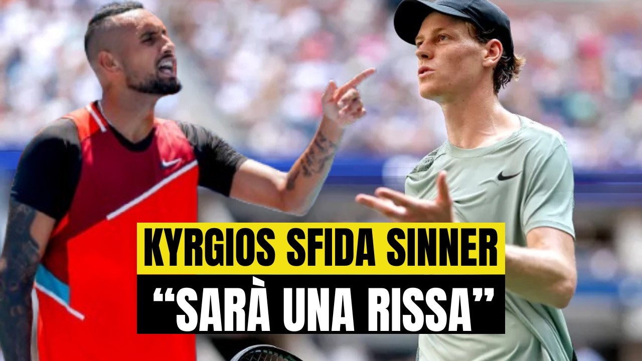 Sinner, Kyrgios lancia la sfida: “Sarà una rissa” - YouTube