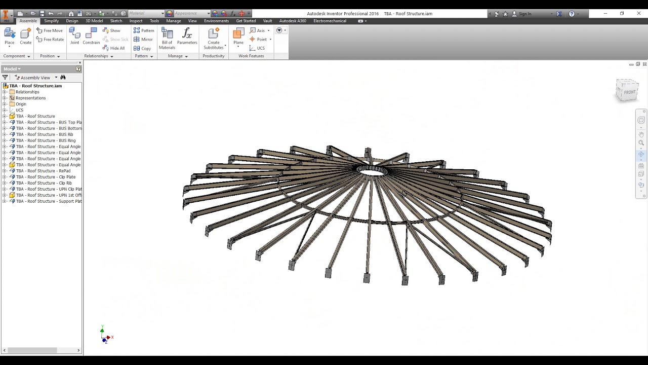 Roof Structure for small storage tanks with a fixed roof - YouTube