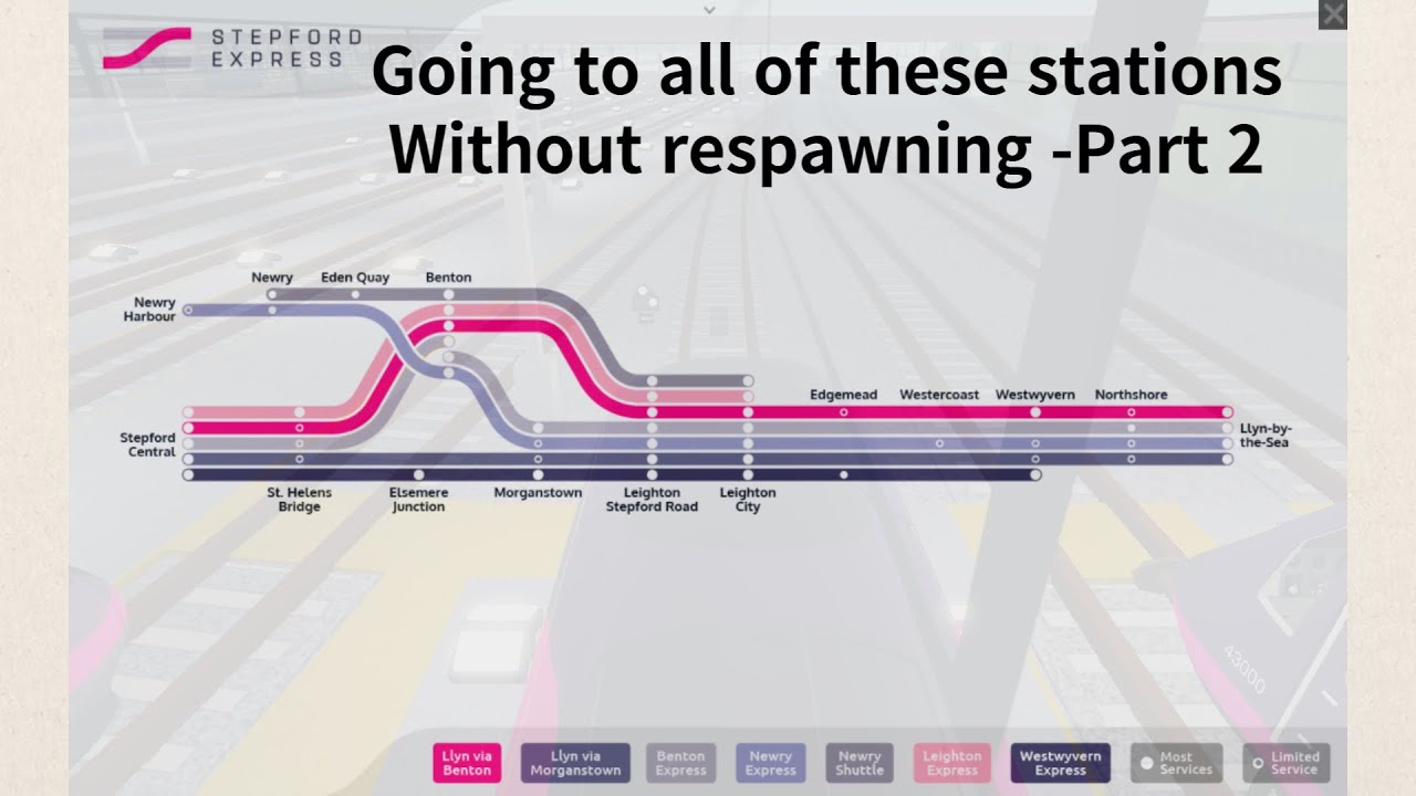 Going to ALL 15 Express Service Stations without respawning - YouTube