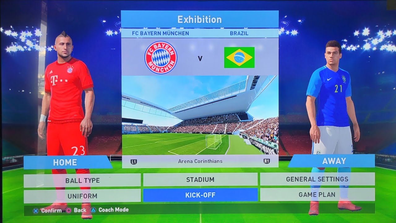 Pro Evolution Soccer 2016. Brazil vs FC Bayern Munchen - YouTube