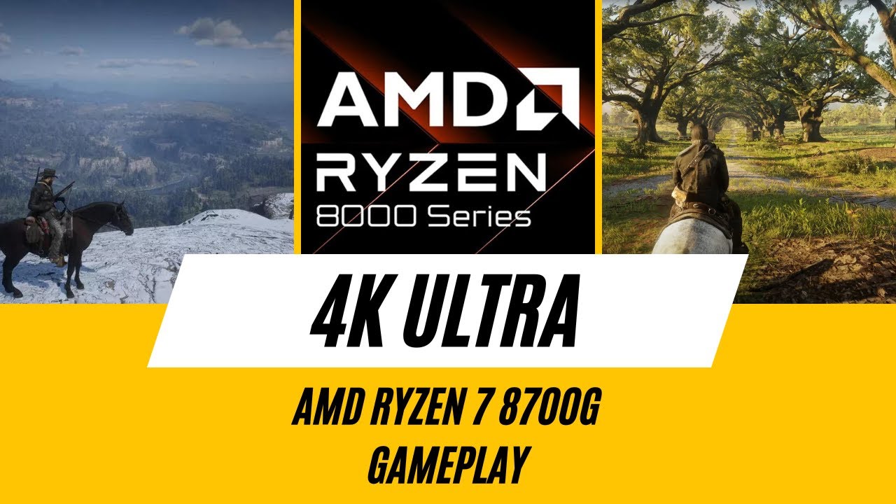 Red Dead Redemption 2 4k Ultra Gameplay Ryzen 7 8700G - YouTube
