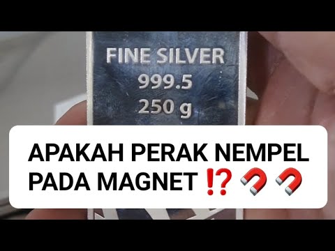 APAKAH PERAK ASLI MENEMPEL PADA MAGNET ⁉️ 🧲 🧲 ORIGINAL 999 #ANTAM LOGAM ...