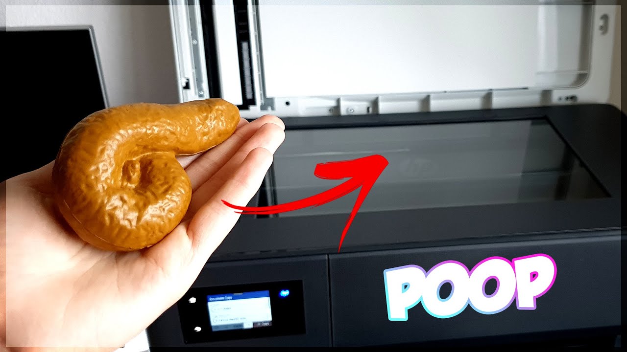 EXPERIMENT - What happens if you photocopy fake POOP?! - YouTube