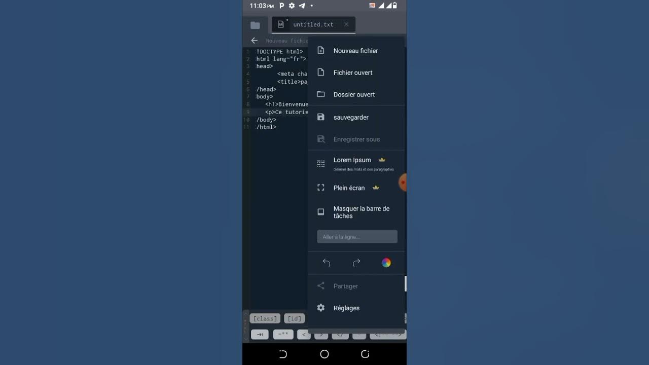 Éditer son code HTML dans l'application mobile TrebEdit - YouTube