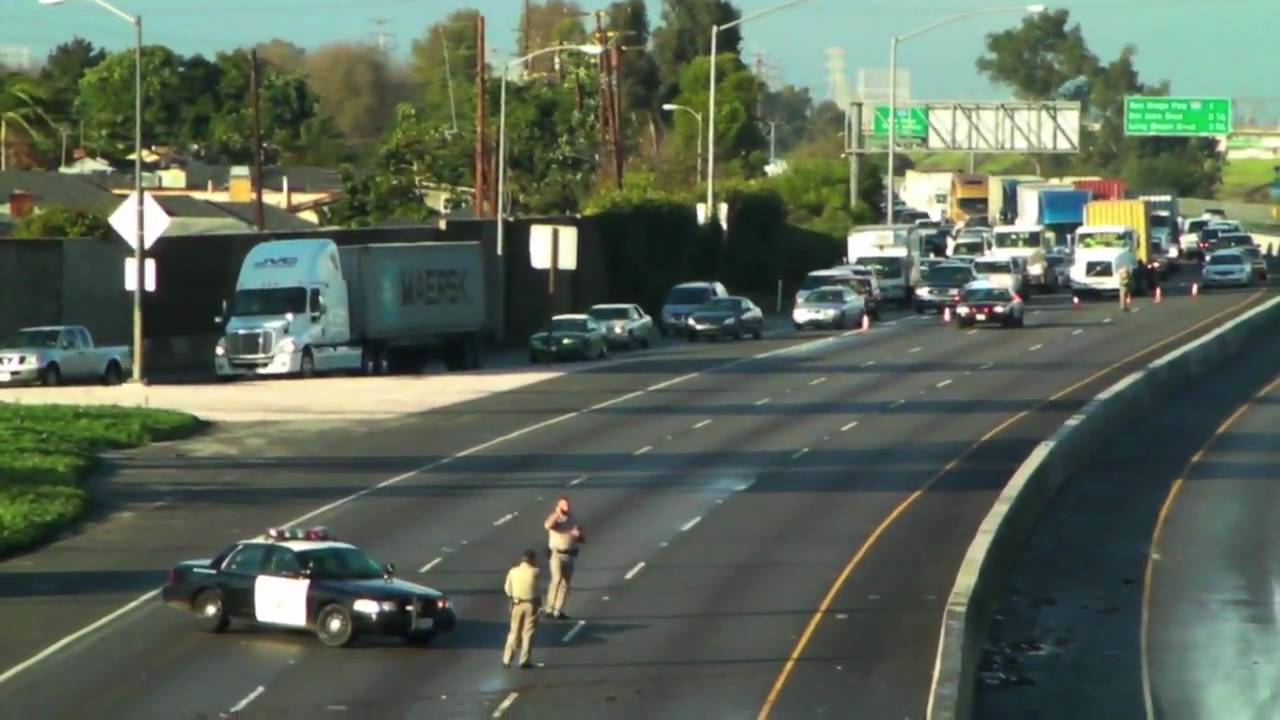 Interstate 710 (Long Beach Freeway) Closed 01/19/10 - YouTube