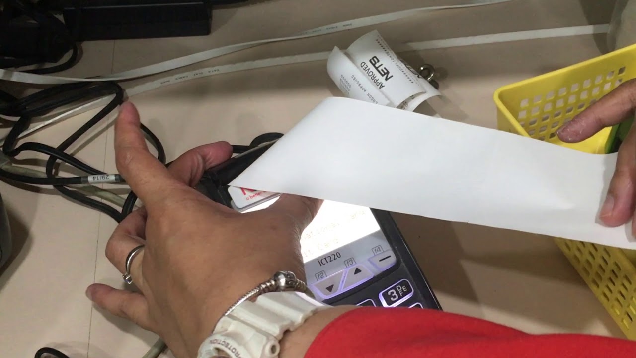 Refilling NETS machine paper - YouTube