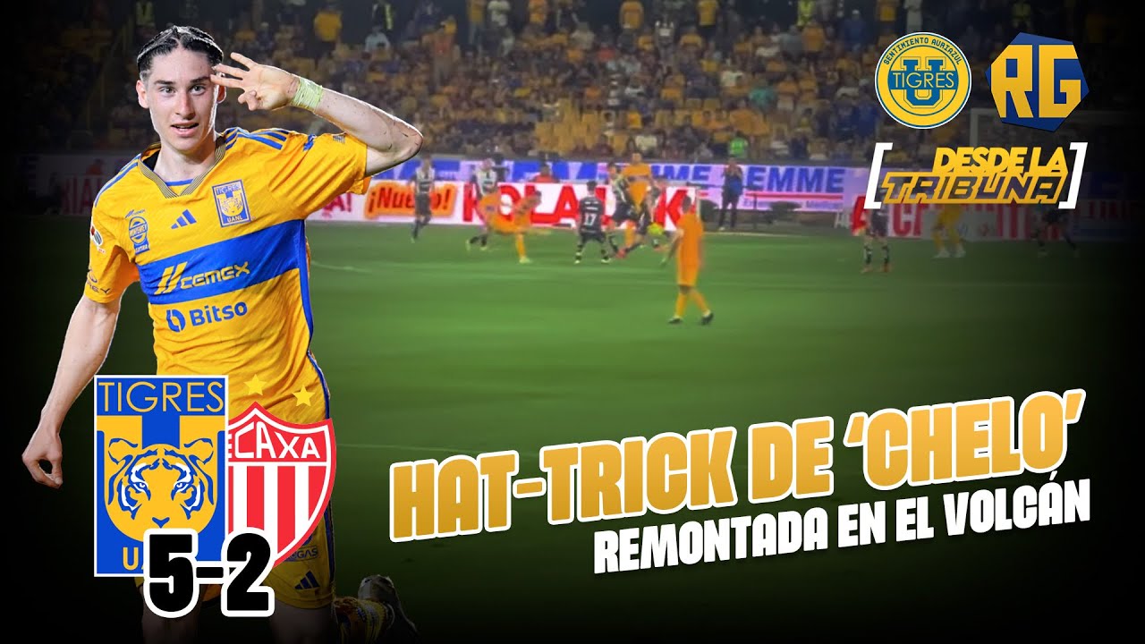 HAT TRICK DE CHELO FLORES | Tigres 5-2 Necaxa | J16 CL 2024 | desde la ...