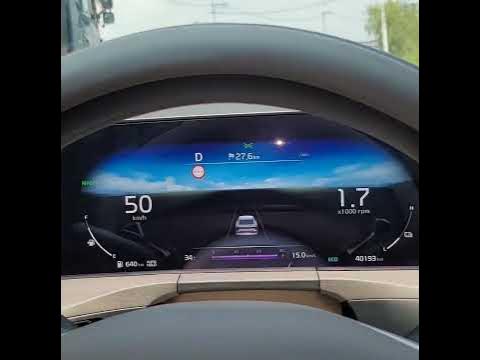 K8 하이브리드 순정 HUD 시공 공도 주행테스트 #shorts - YouTube