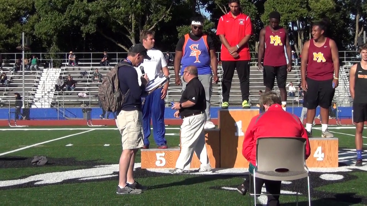 2017 CCS Finals Boys' Discus Awards - YouTube