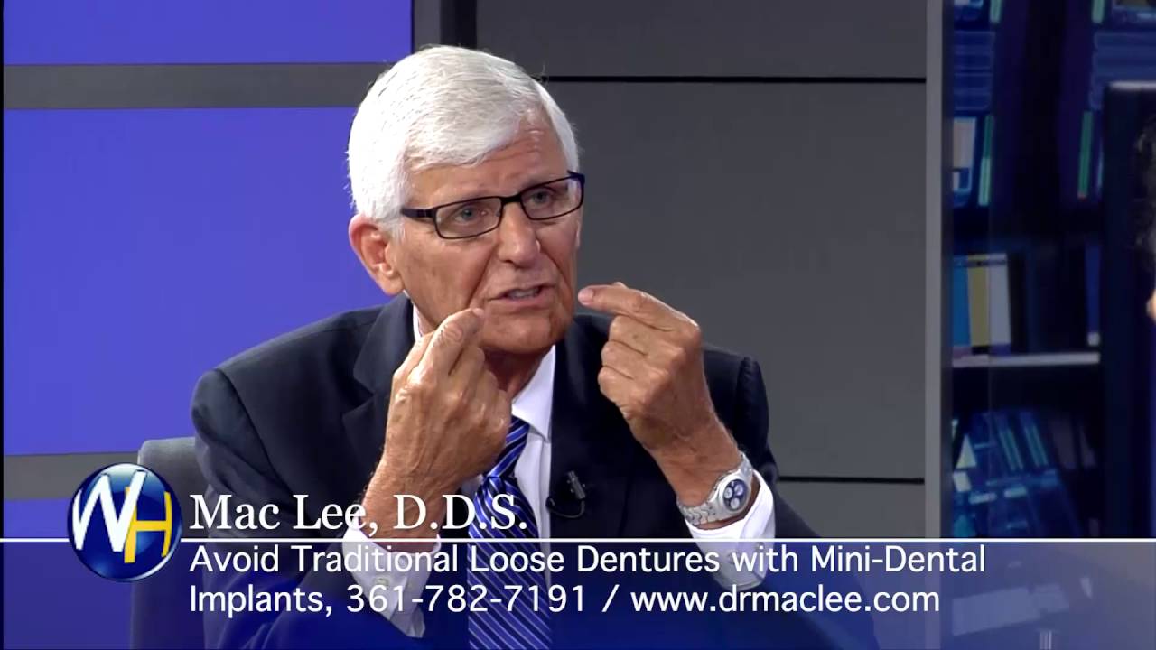 Mini-Dental Implants with Edna, TX Dentist Mac Lee - YouTube