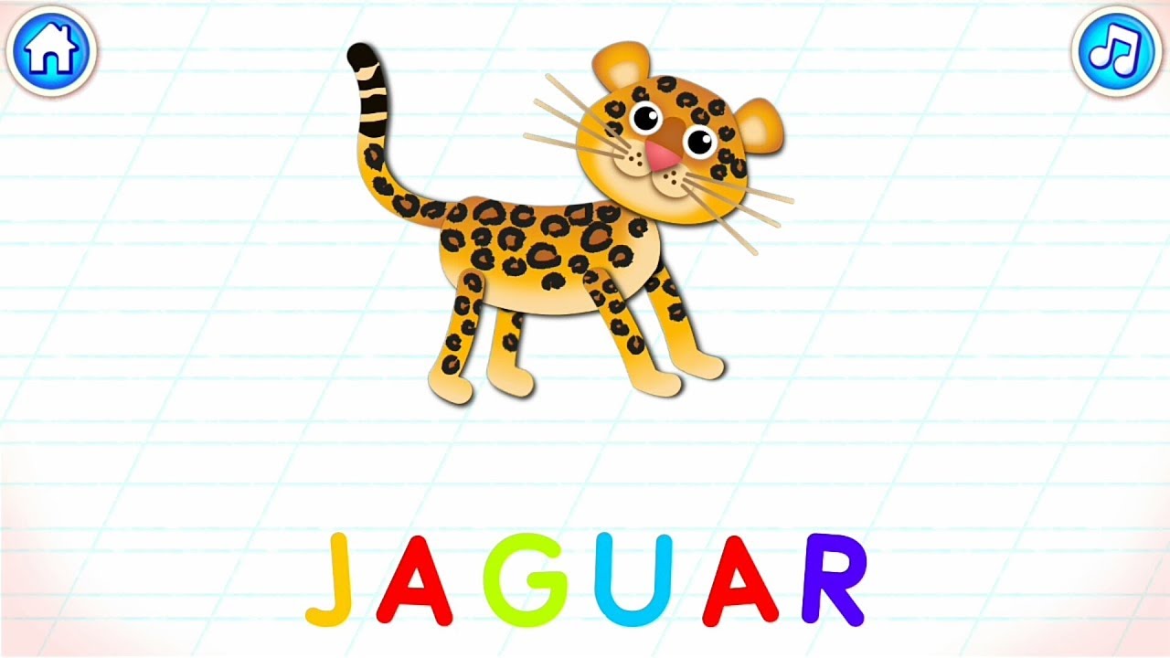 Learn ABC | J is For JAGUAR | Educational Games For Kids & Toddler ...