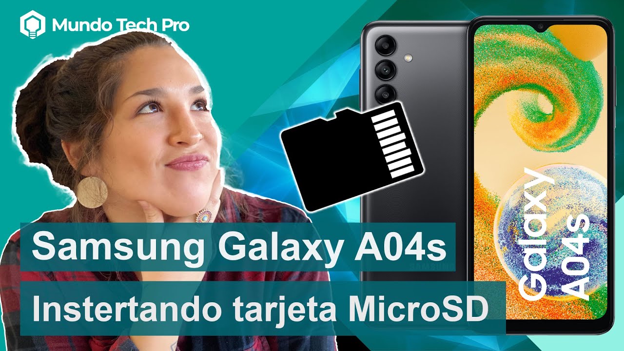 Samsung Galaxy A04s – ¿Cómo insertar tarjeta Micro-SD? 💾 📲 - YouTube