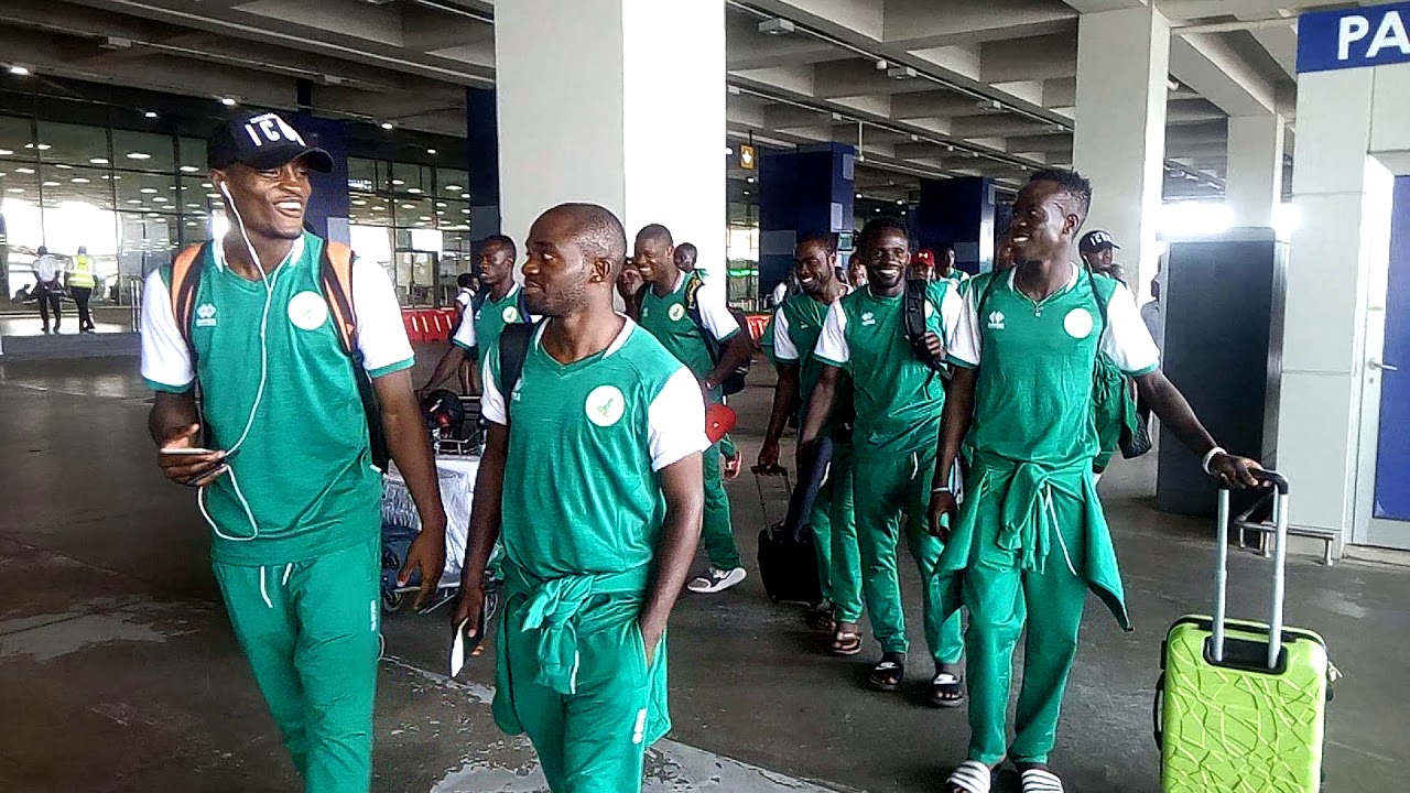 Cotton Sport Garoua of Cameroon Arrival at Kotoka International Airport ...