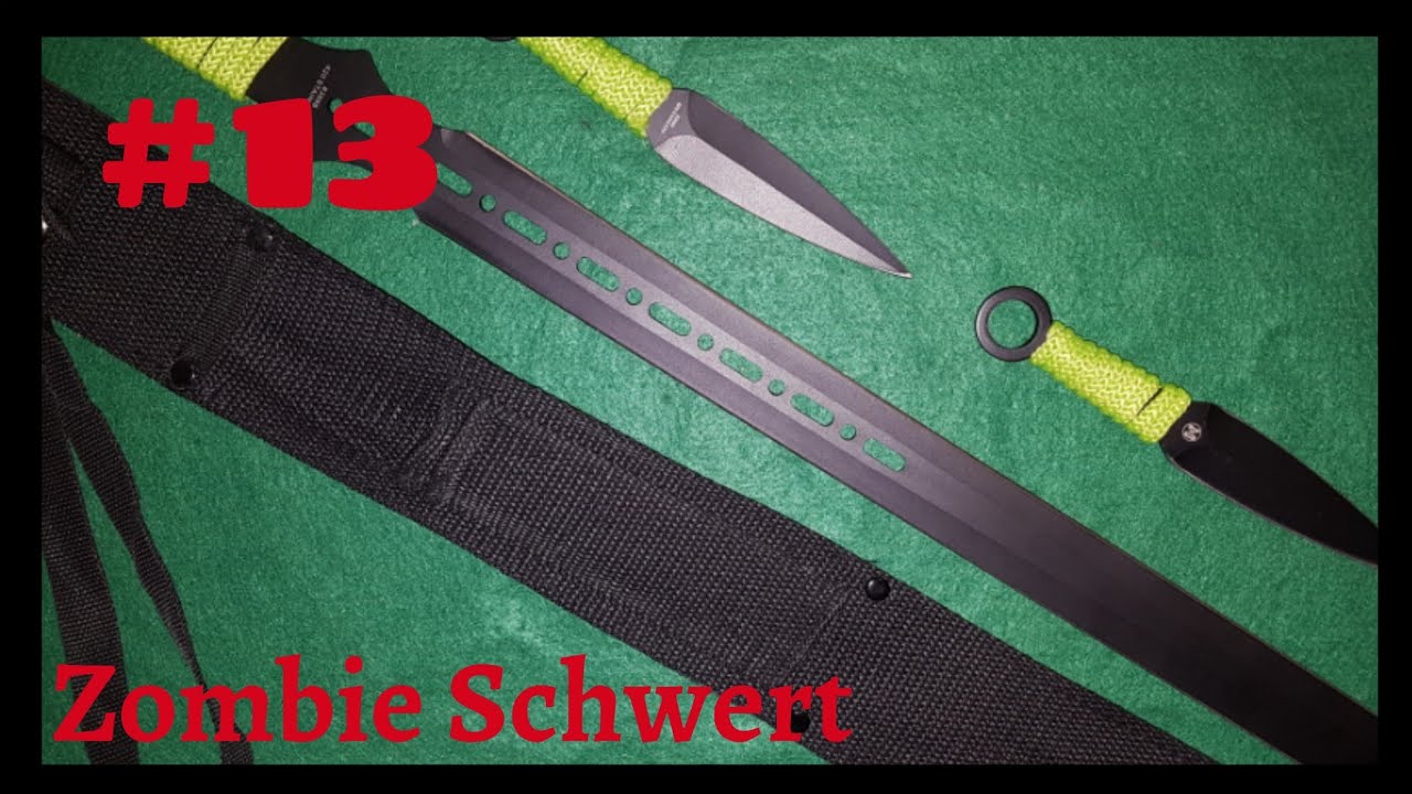 BESTES ZOMBIE SCHWERT für Zuhause, Messer Review | #E2WS - YouTube