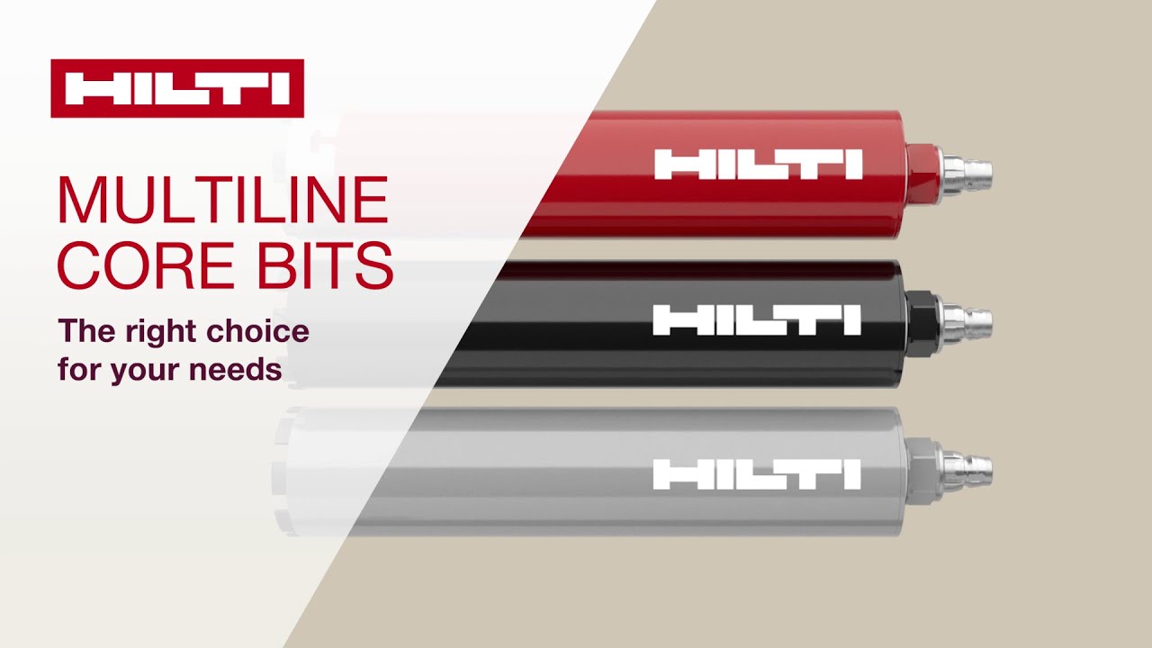 INTRODUCING the Hilti multiline core bit portfolio - YouTube