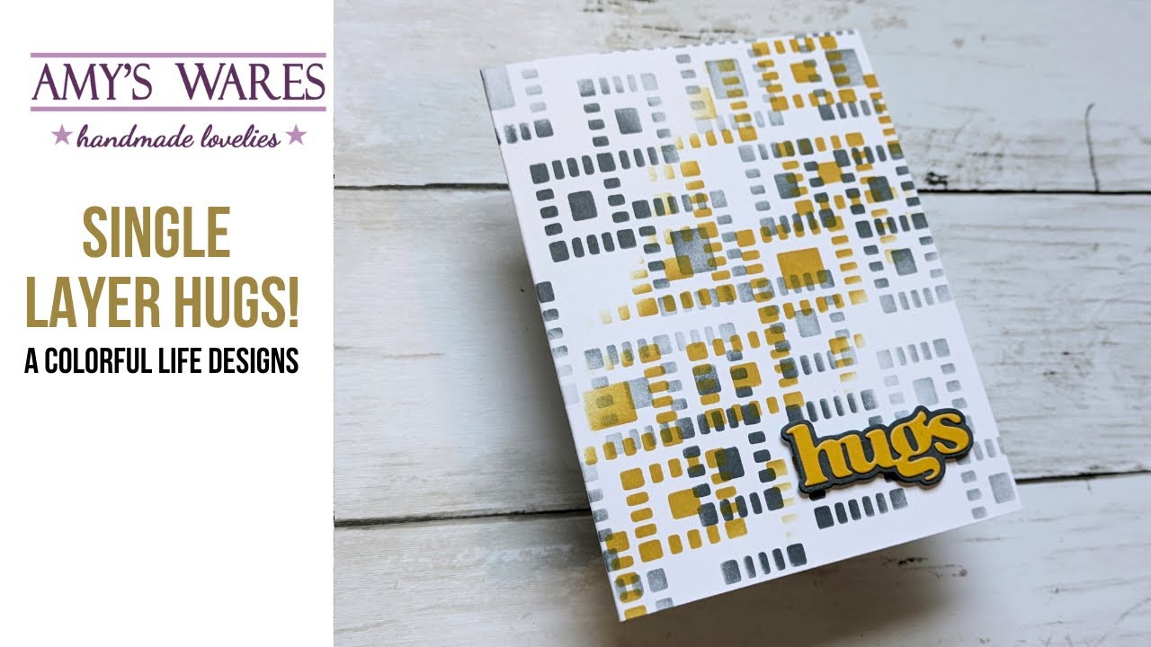 I'm IN LOVE with this new Stencil!! SWOON! Talk about an easy card ...