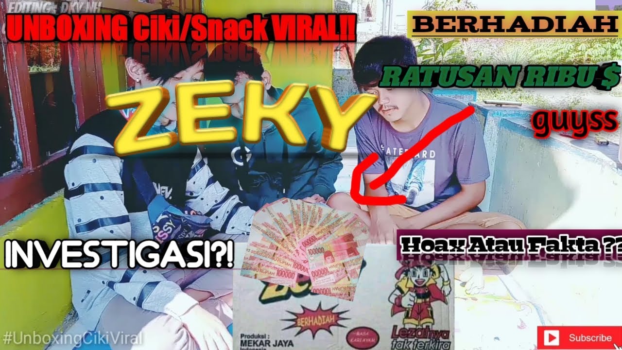 UNBOXING CIKI ZEKY LAGI VIRAL BERHADIAH RATUSAN RIBU - YouTube