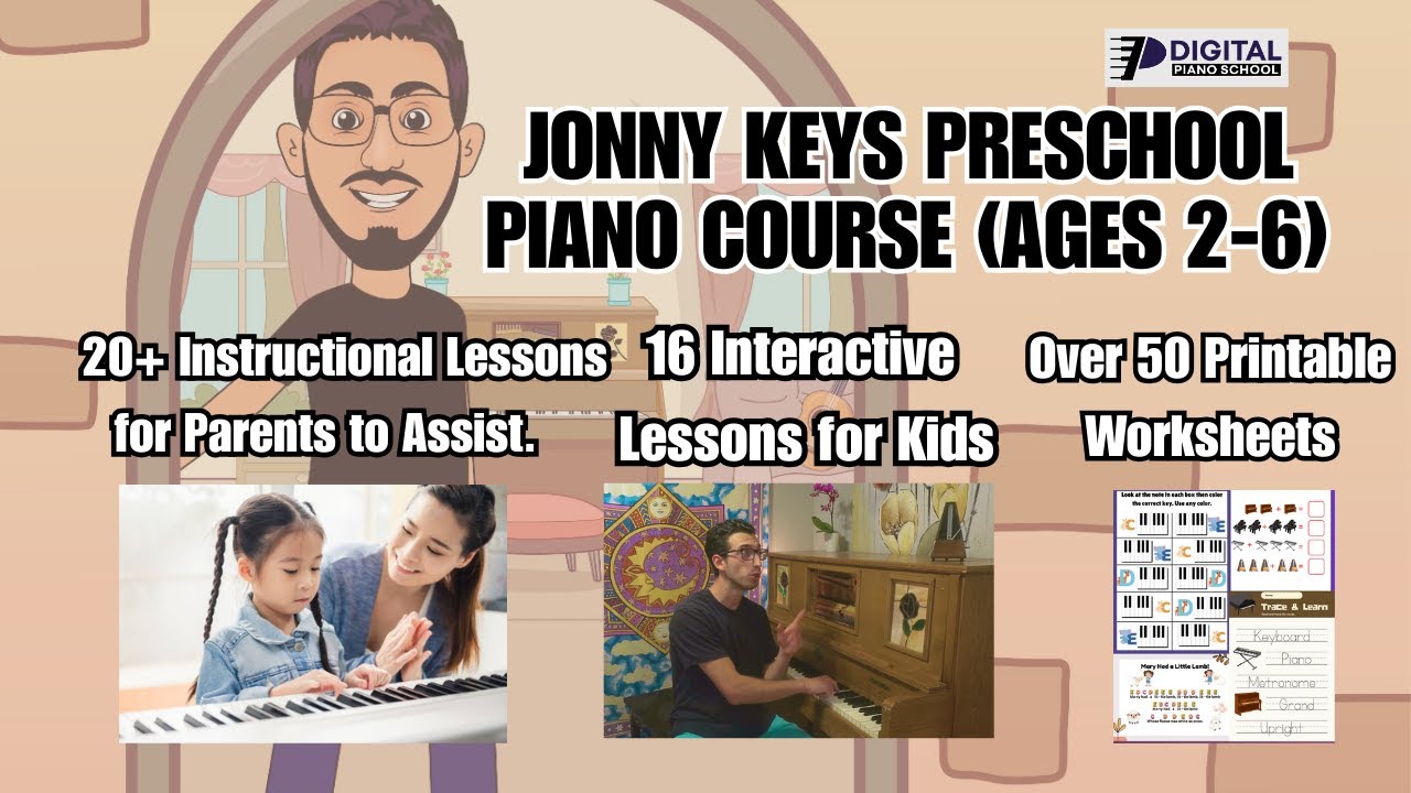 Digital Piano School | Preschool Piano Course | Ages 2-6 - YouTube