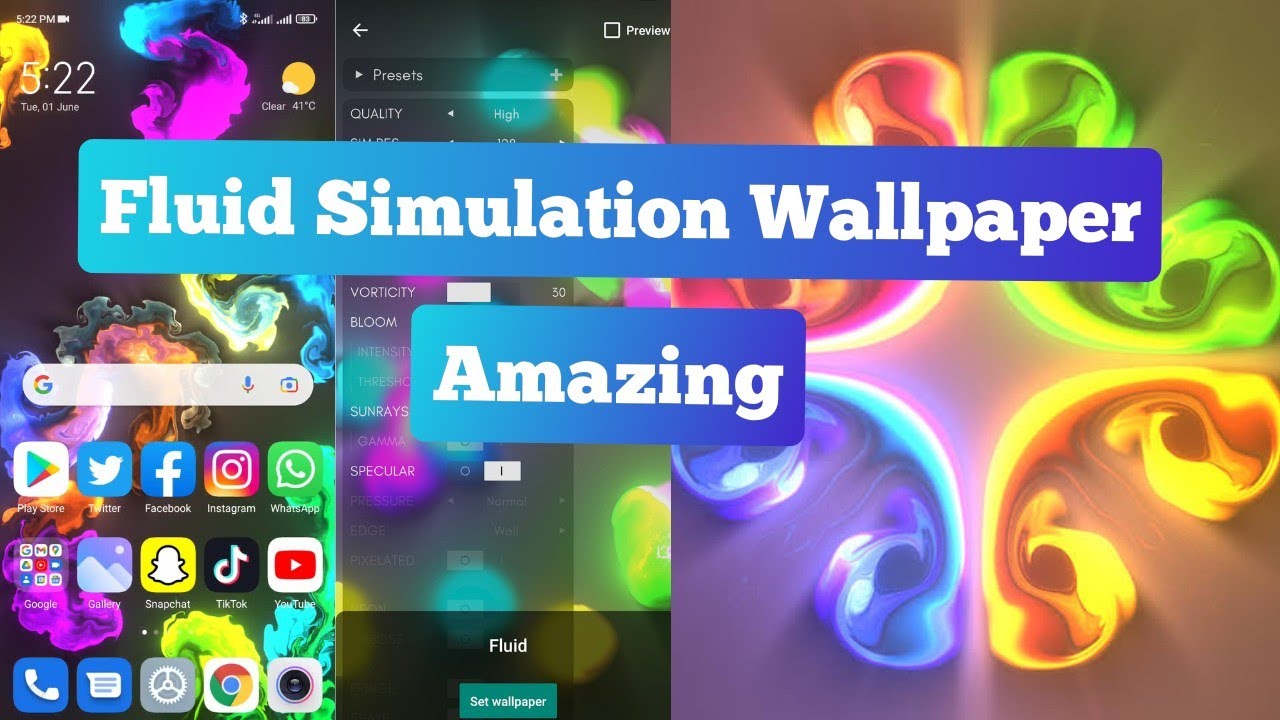 Fluid simulation wallpaper | Magic fluid live wallpaper | Beautiful ...