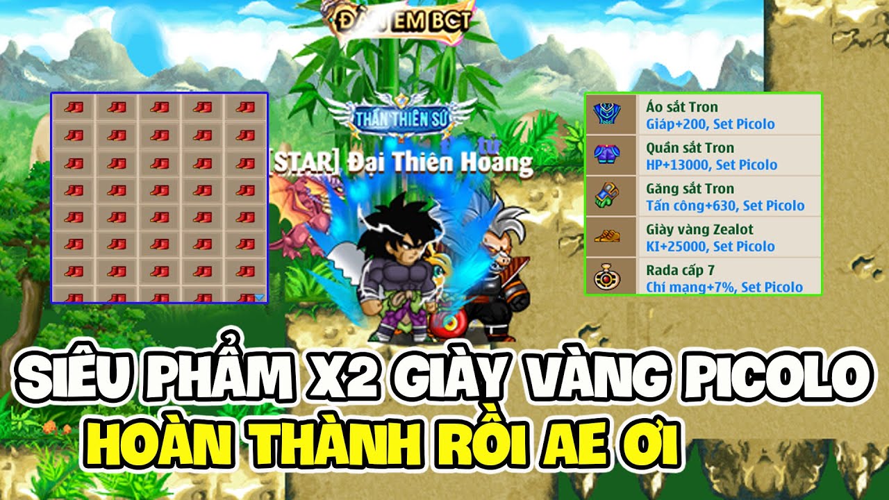 Hồi Sinh Ngọc Rồng | Mở 40 Giày Thần Hoàn Thành Siểu Phẩm Namek LAZE Sv3 X2 Giày Vàng Picolo ...