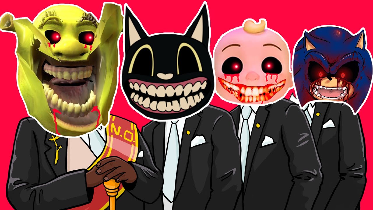 SHREK.EXE & Cartoon Cat.EXE & Cocomelon.EXE & Sonic.EXE - Meme Coffin ...