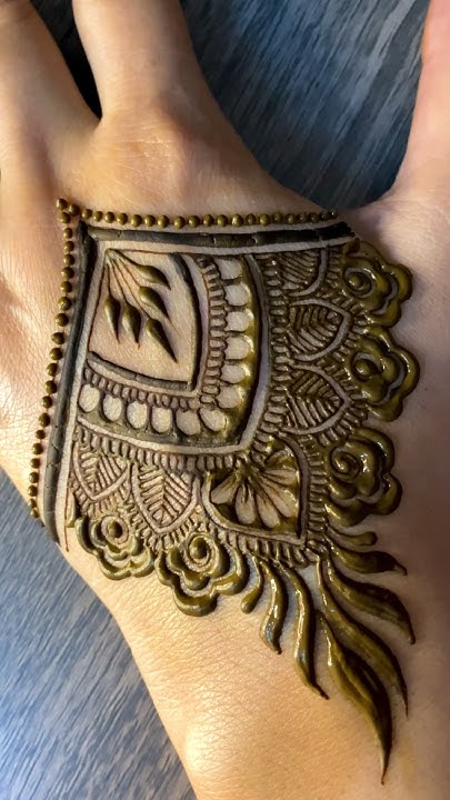 Easy Mehndi tutorial-part 16 🥰#henna #mehndi #mehandidesign # ...