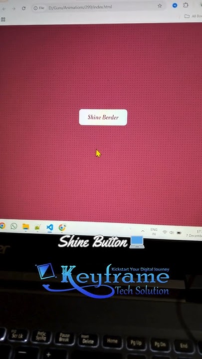 Interactive Shine Button Hover Effect Html Css And Javascript Coding Tech Programming Youtube