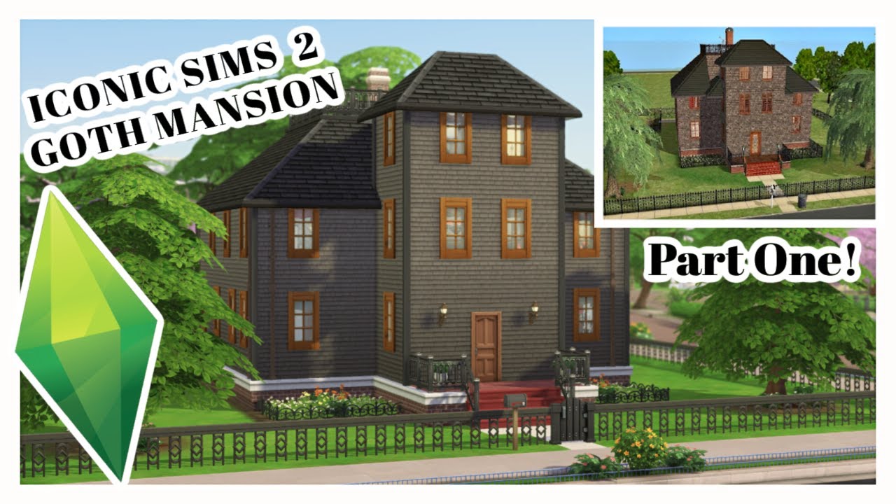 Goth Mansion Recreation | The Sims 2 Pleasantview | The Sims 4 Speed ...