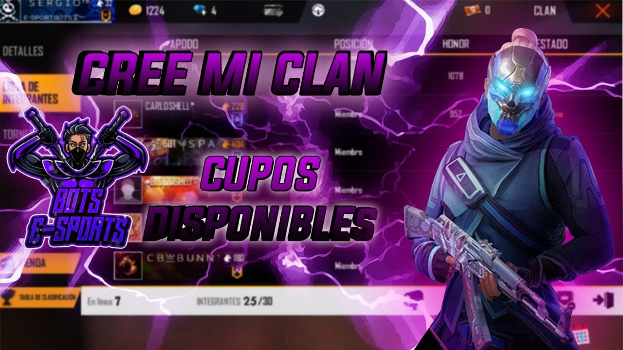 CREE MI CLAN 😱 BOTS E-SPORTS ⚡ ESTAMOS RECLUTANDO🥵 CUPOS DISPONIBLES 🔥 ...