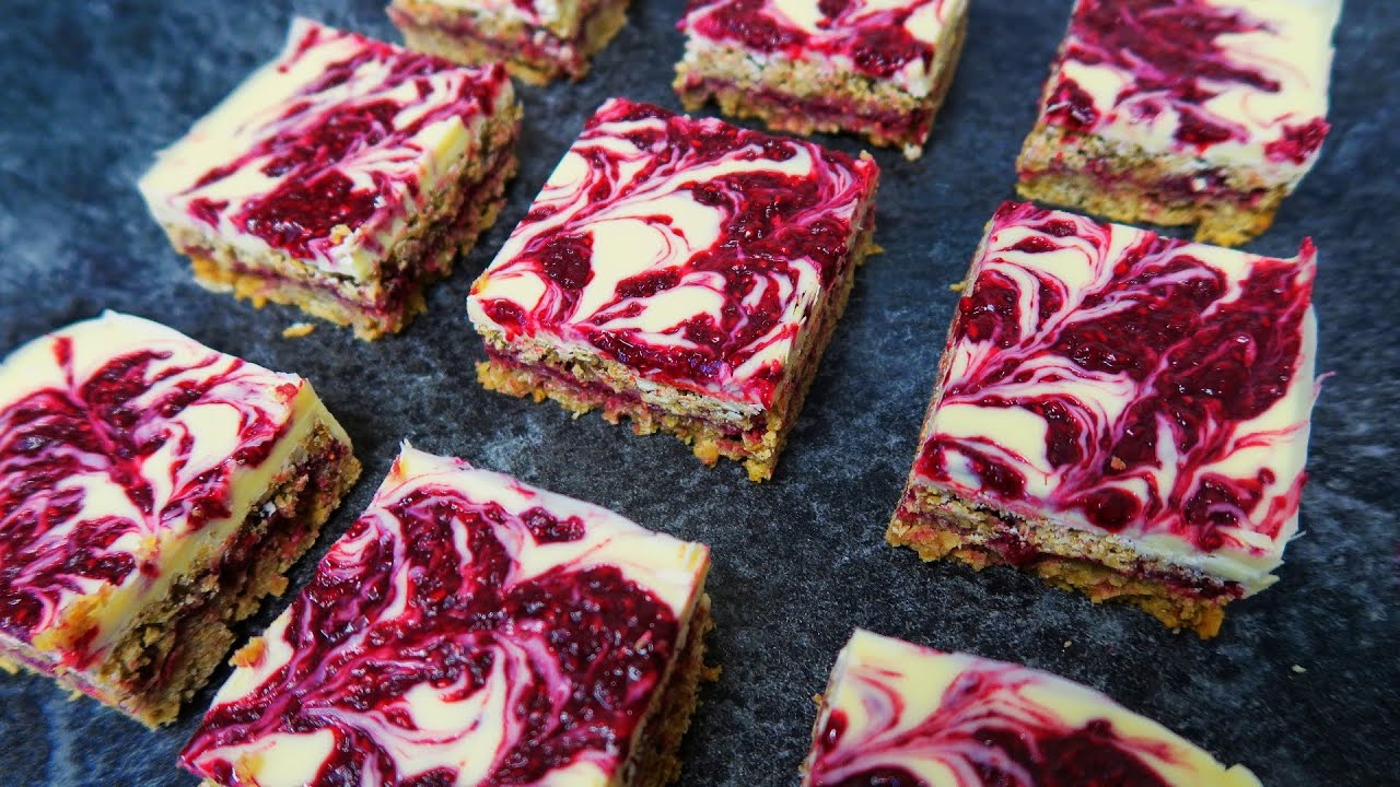 How To Make Raspberry & White Chocolate Flapjacks - YouTube