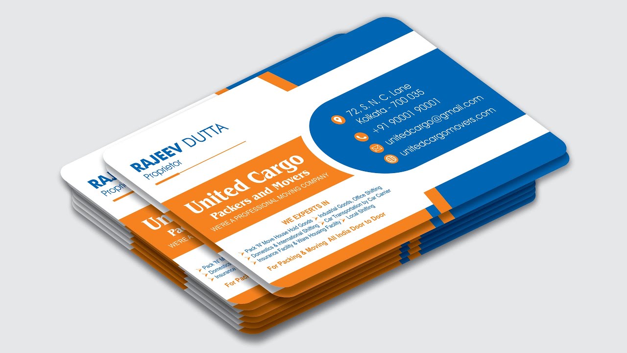 Creative Business Card Design in CorelDRAW | CorelDRAW Tutorial ...