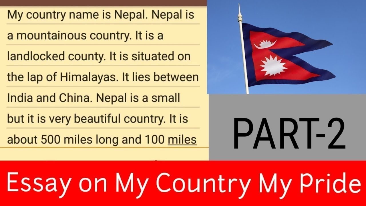 Essay on My country My pride / Nepal - YouTube
